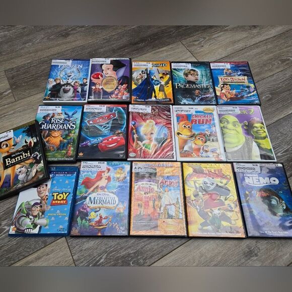 Disney | Media | 6 Kidsmovies Dvds Disney And More Little Mermaid ...